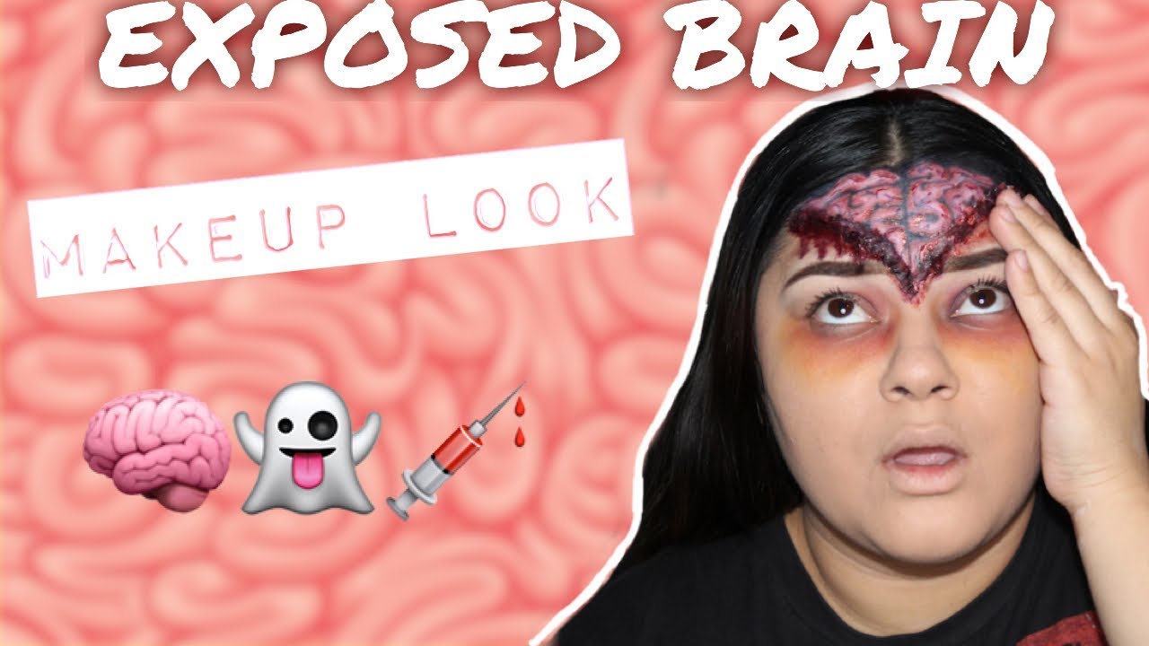 EXPOSED BRAIN MAKEUP TUTORIAL 🧠💉l iamcarolinaa - YouTube
