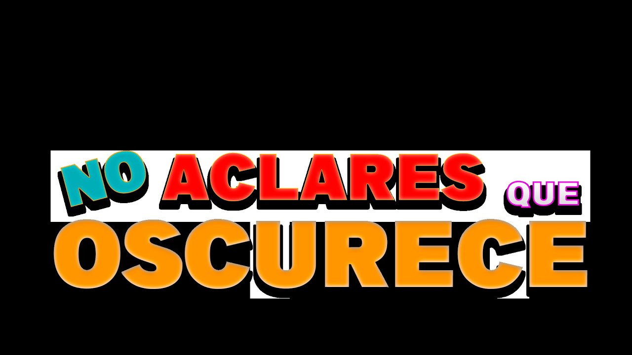NO ACLARES QUE OSCURECE !! LIVE POR LA 94.5 FM - YouTube