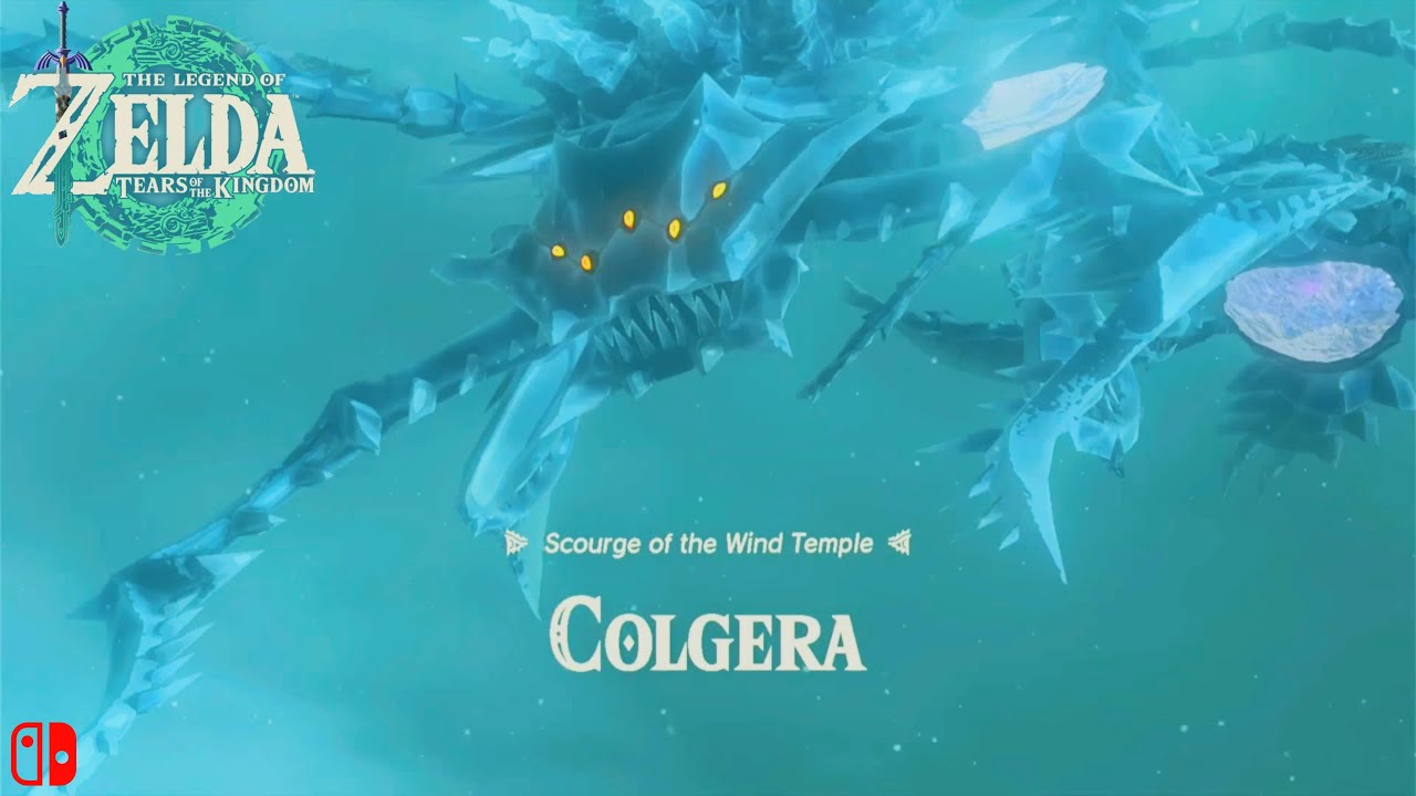 Legend Zelda Tears of the Kingdom - Boss Fight Colgera & Wind Temple ...