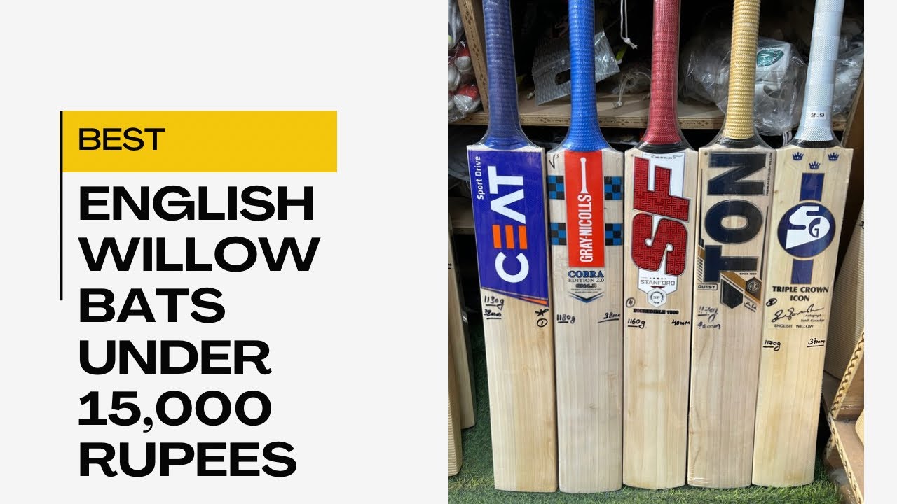 Best English Willow Bats Under 15,000 Rupees | Free Machine Knocking ...