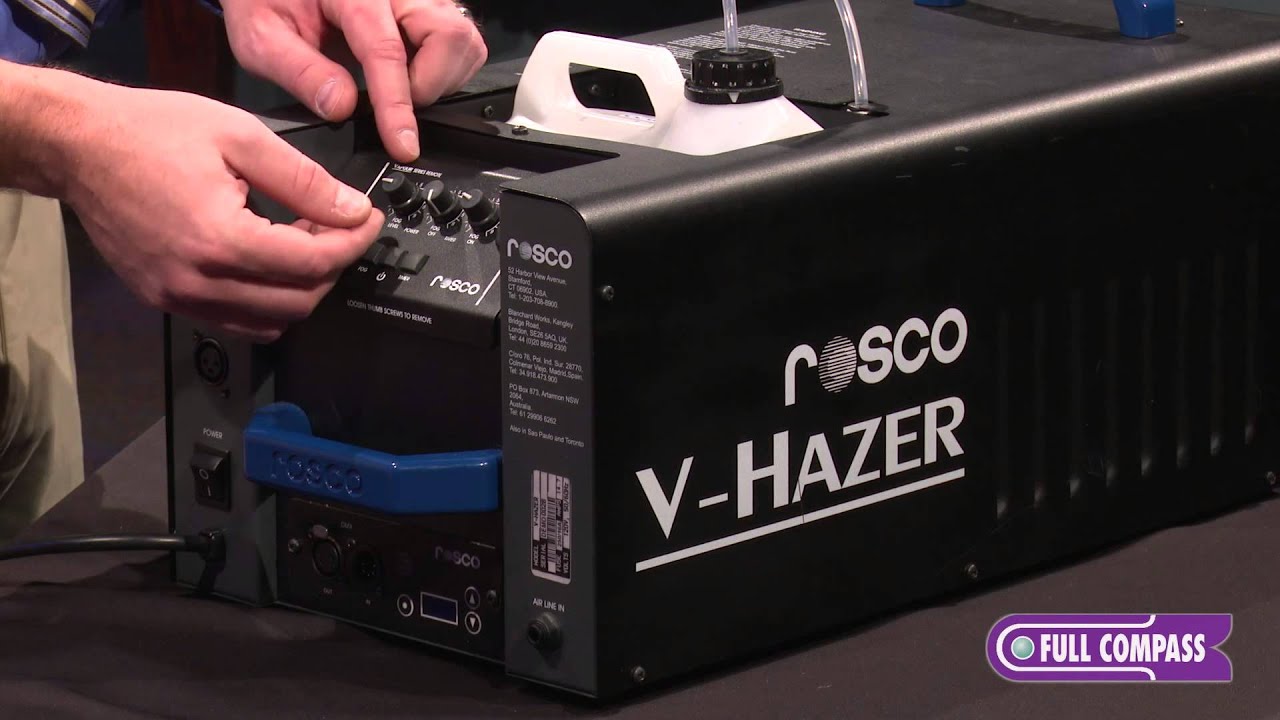Rosco V-Hazer Haze Machine Overview | Full Compass - YouTube