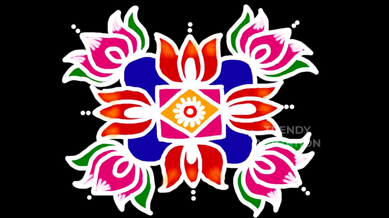 Apartment rangoli 7*5dots | Traditional kolams | Small rangoli | Daily ...