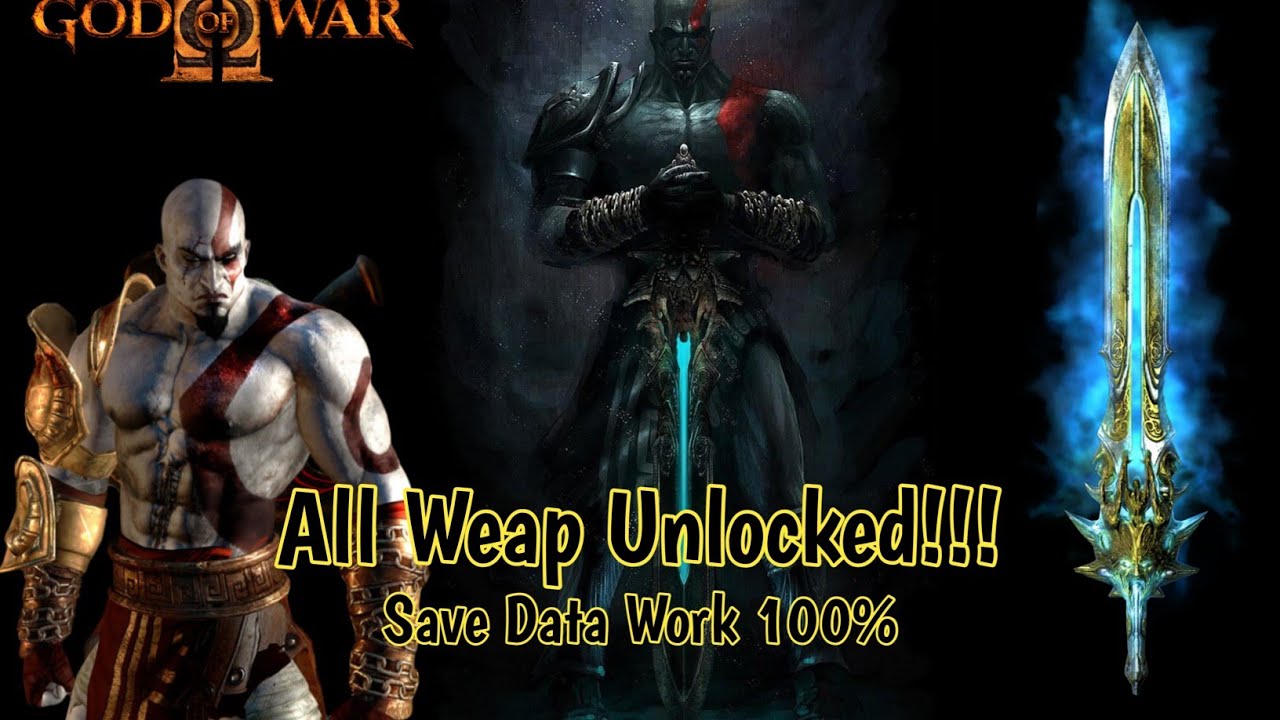 SAVE DATA GOD OF WAR II AetherSX2 || SEMUA SENJATA & RELICS UNLOCKED - YouTube