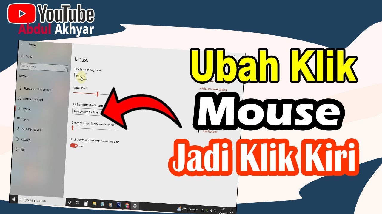 Cara Mengganti Klik Kanan Menjadi Klik Kiri Pada Mouse Di Windows 10 ...