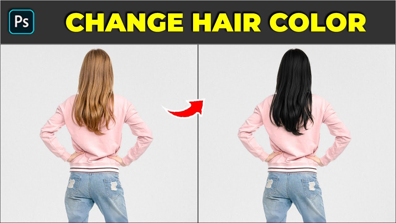 One powerful technique to change hair color - Photoshop Tutorial - YouTube