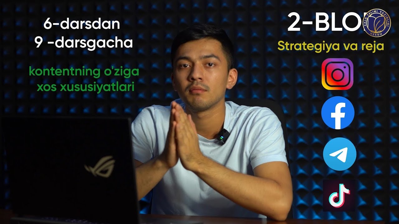 SMM. 1- dars. Kirish - YouTube