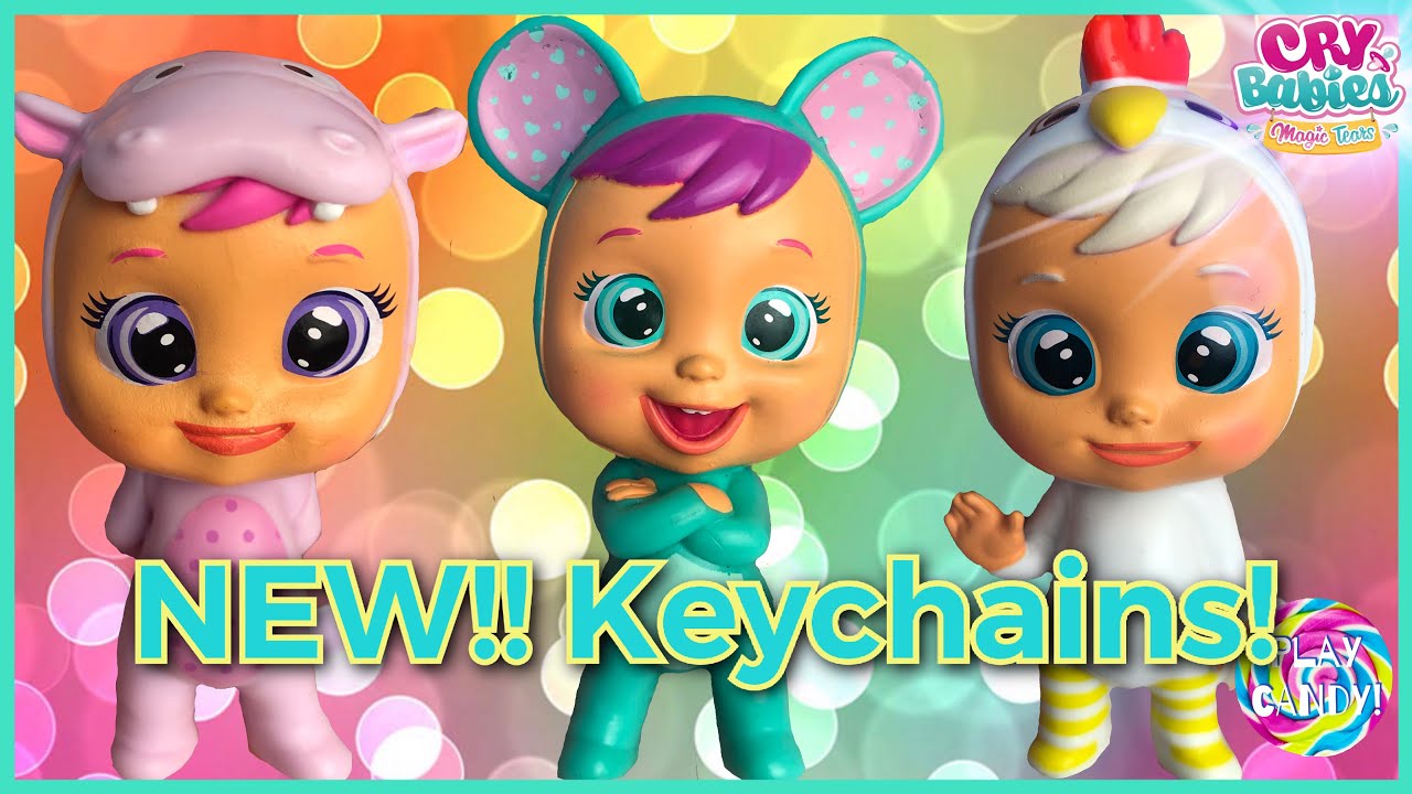 BRAND NEW!! Cry Babies Magic Tears Keychains!! Hopie 🦛 Lala 🐭 Nita 🐥 ...