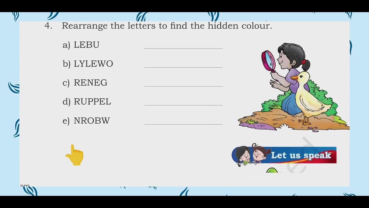 Colours||poem||NCERT||class 3||English - YouTube