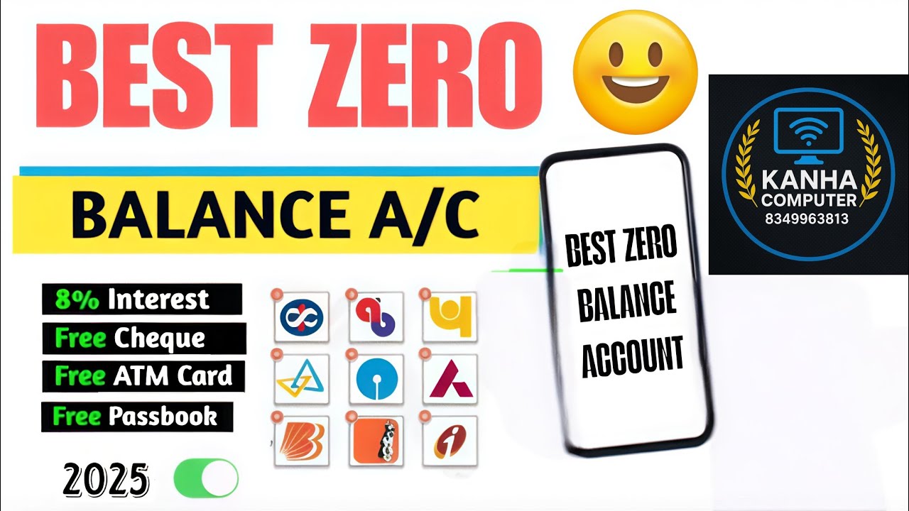 Best Zero Balance Bank Account | Best Bank For Saving Account | 0 ...