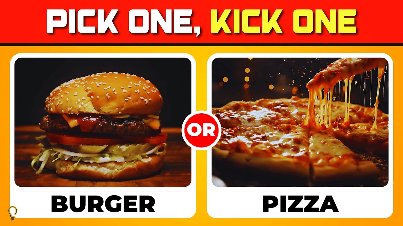Pick One Kick One - Food & Drink Edition 🍔🥤 - YouTube