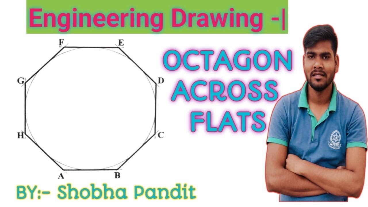 Construction of Octagon to given distance across flats or dia ...