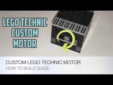 DIY: LEGO Technic Custom Motor: How to Build Guide - YouTube