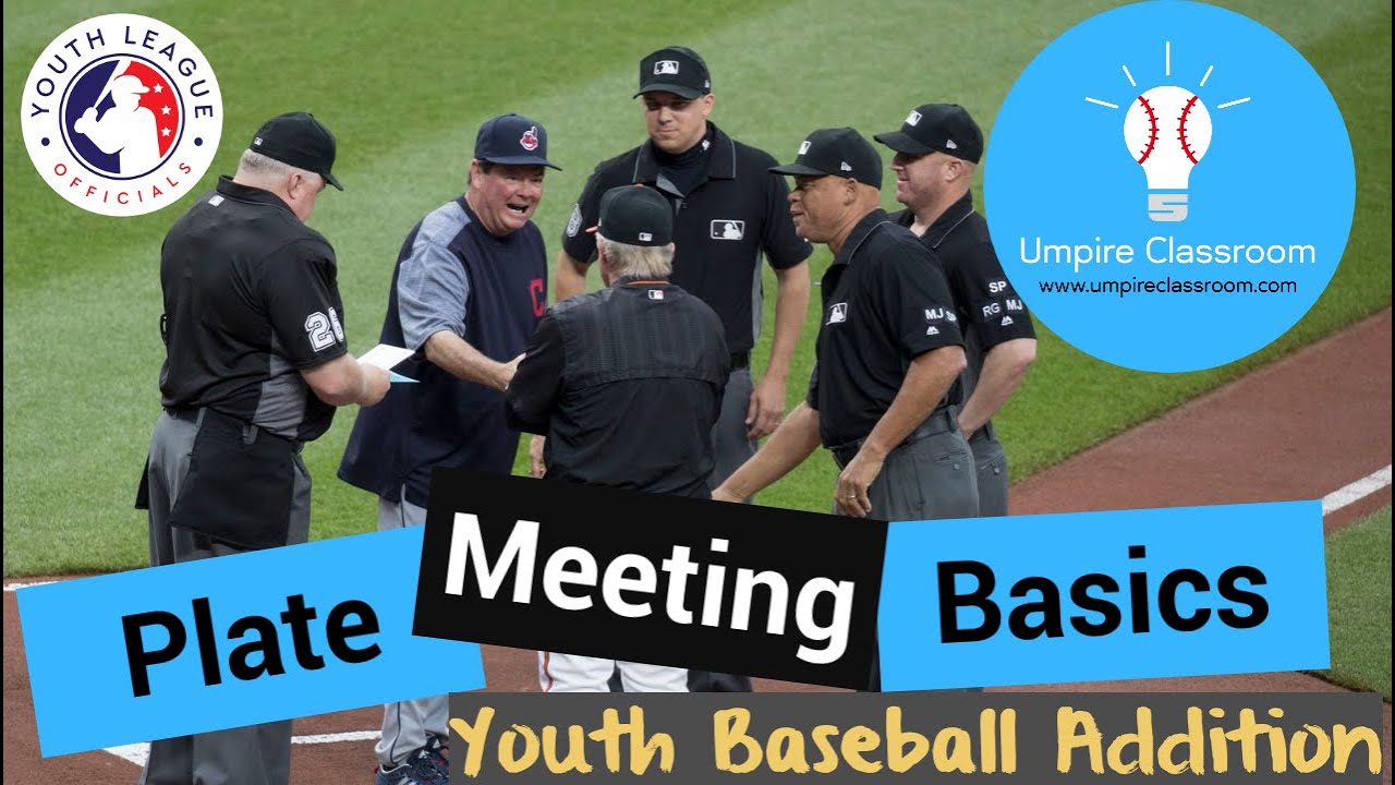 Umpire 101: The Plate Meeting (Youth Baseball Edition) - YouTube