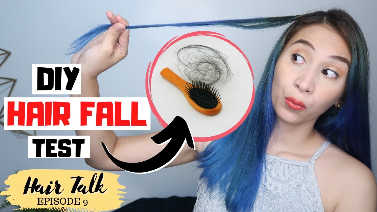 DIY HAIR FALL TEST | PAANO MALAMAN KUNG MAY HAIR FALL KA NA? | Lolly ...