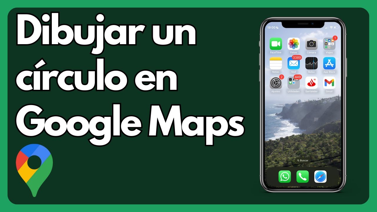 Cómo dibujar un círculo en Google Maps - YouTube