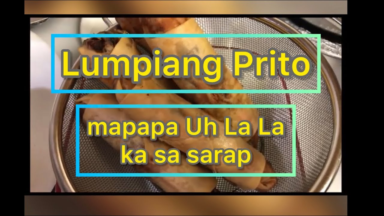 Lumpiang Prito (Easy Menu) - YouTube