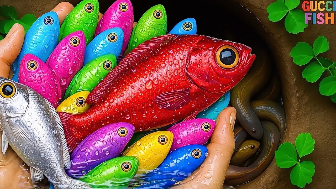 I Catch a Colorful Little Ornamental Fish in a Giant Egg:Betta Fish ...