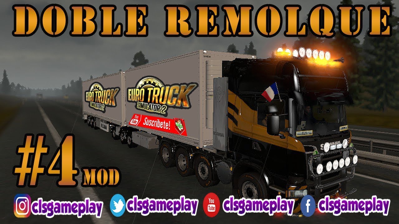 MOD|VAK V-Slider + DOBLE REMOLQUE|VERIFIED |ETS2. V1.28|CLSGAMEPLAY ...