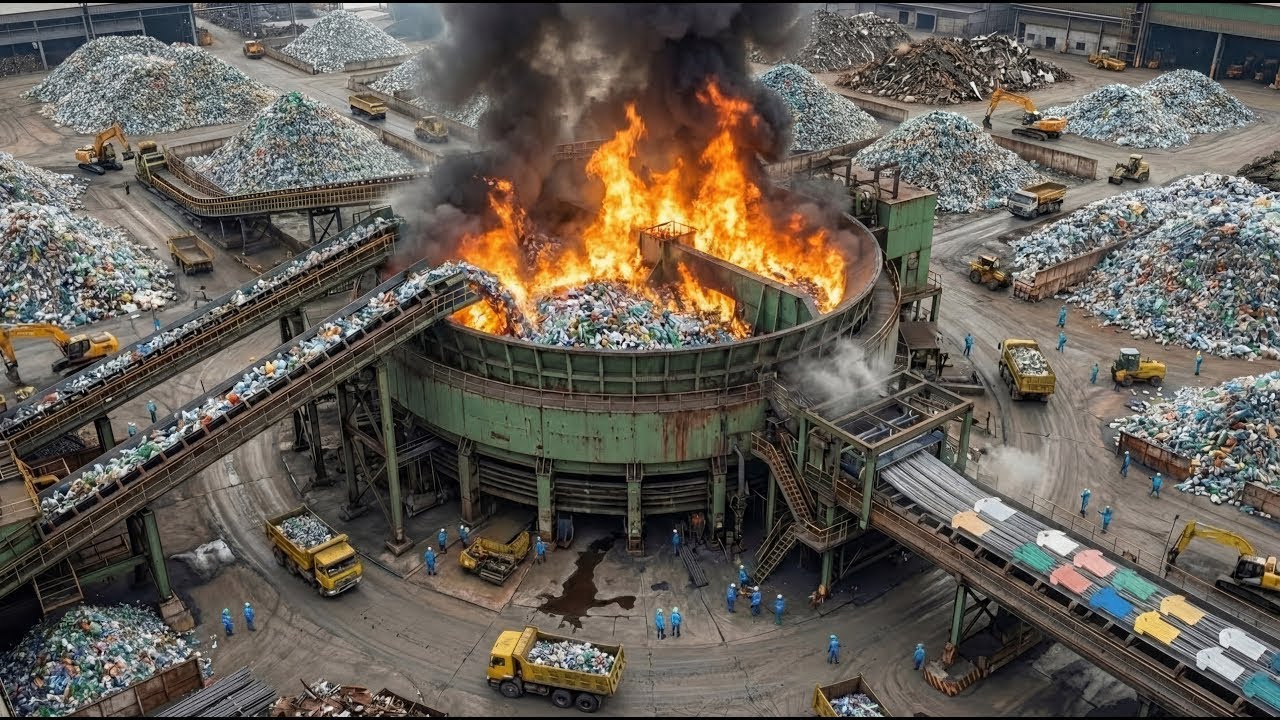 Inside the Plastic Recycling Factory – How T-Shirt Is Made From Waste ...