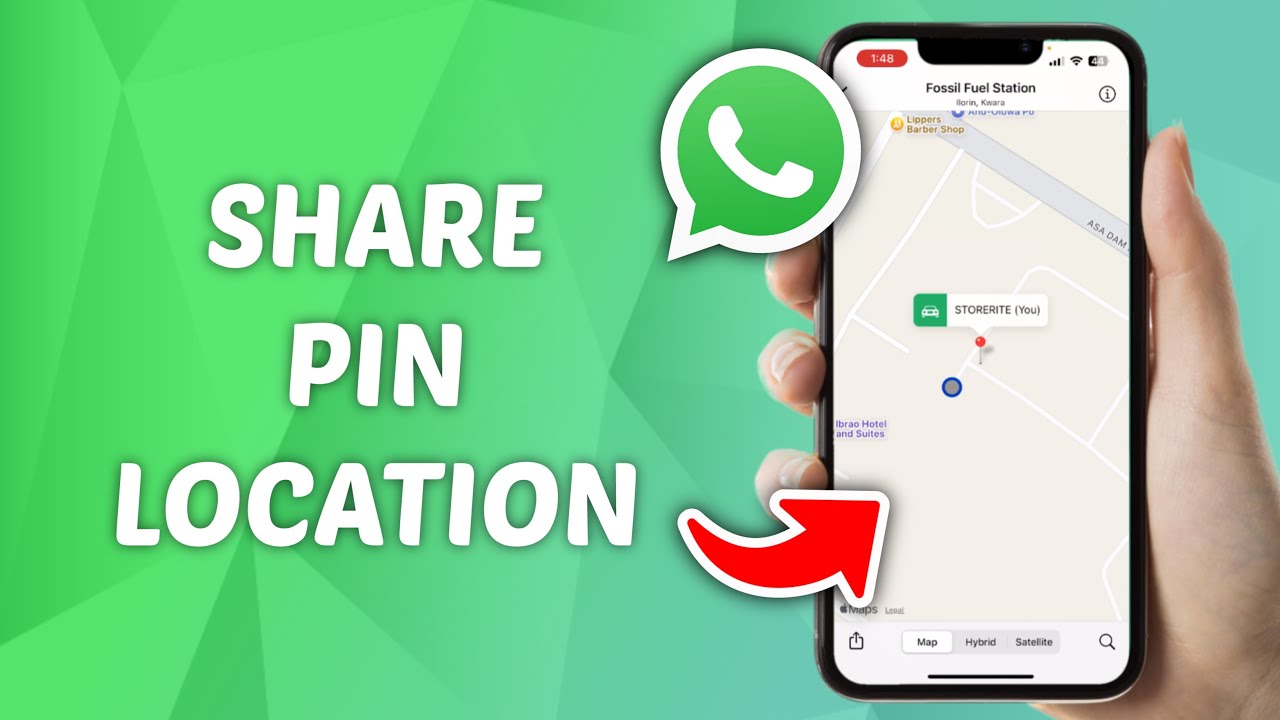 How to Share PIN Location in WhatsApp - YouTube