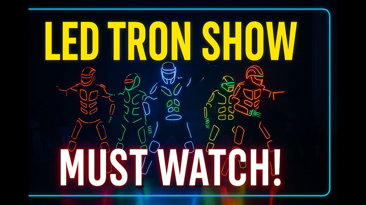 LED Tron Dance Show | Light Show Dance | Insane Light Performance for ...