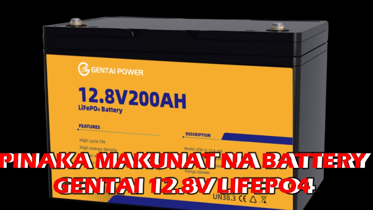 Gentai Battery 12.8V 100Ah LiFePo4 battery / UNBOXING - YouTube