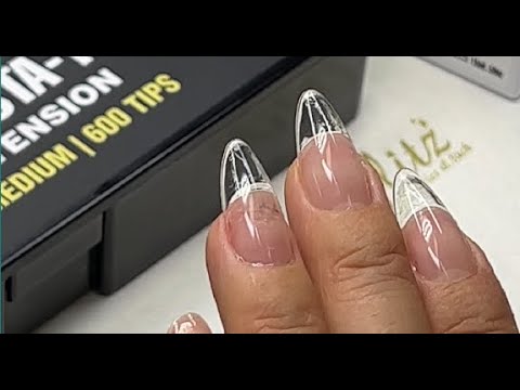 DIY Gel Tip Extension Nail Tutorial - How to Quick Easy Simple - YouTube