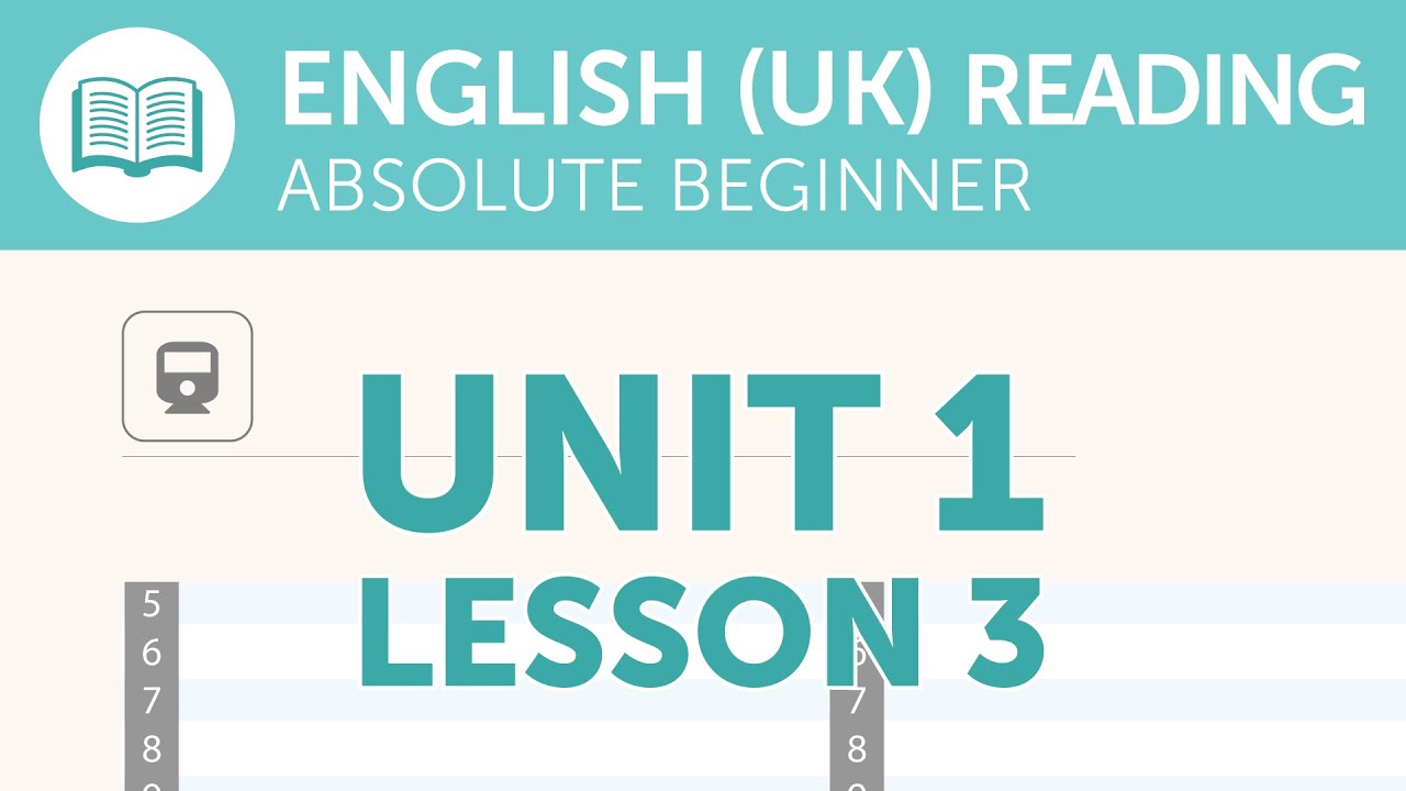 British English Reading for Absolute Beginners - Reading the Train ...
