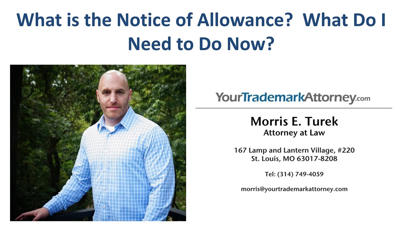 Trademark Notice of Allowance | What is the Notice of Allowance and ...