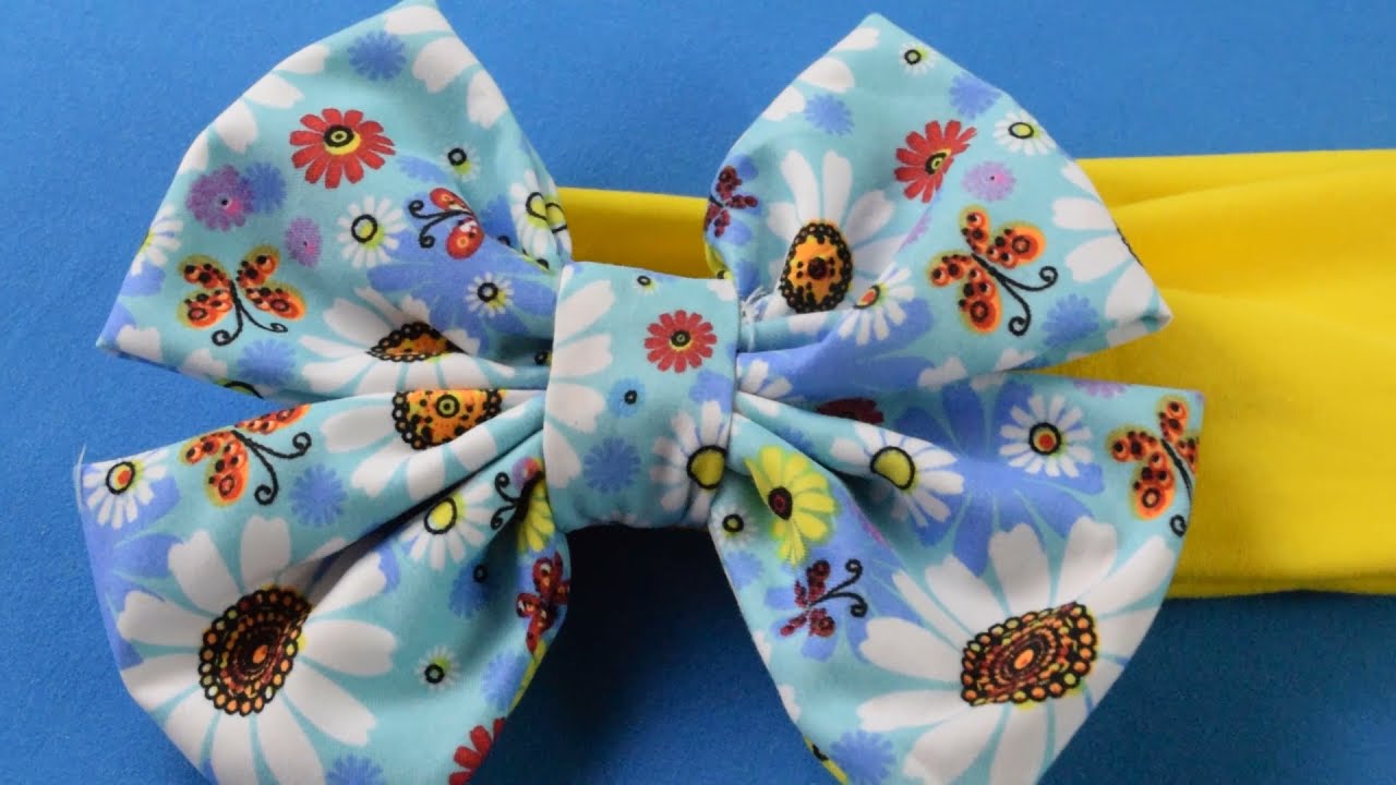 Mira como hacer un cintillo con tela en pocos pasos - YouTube