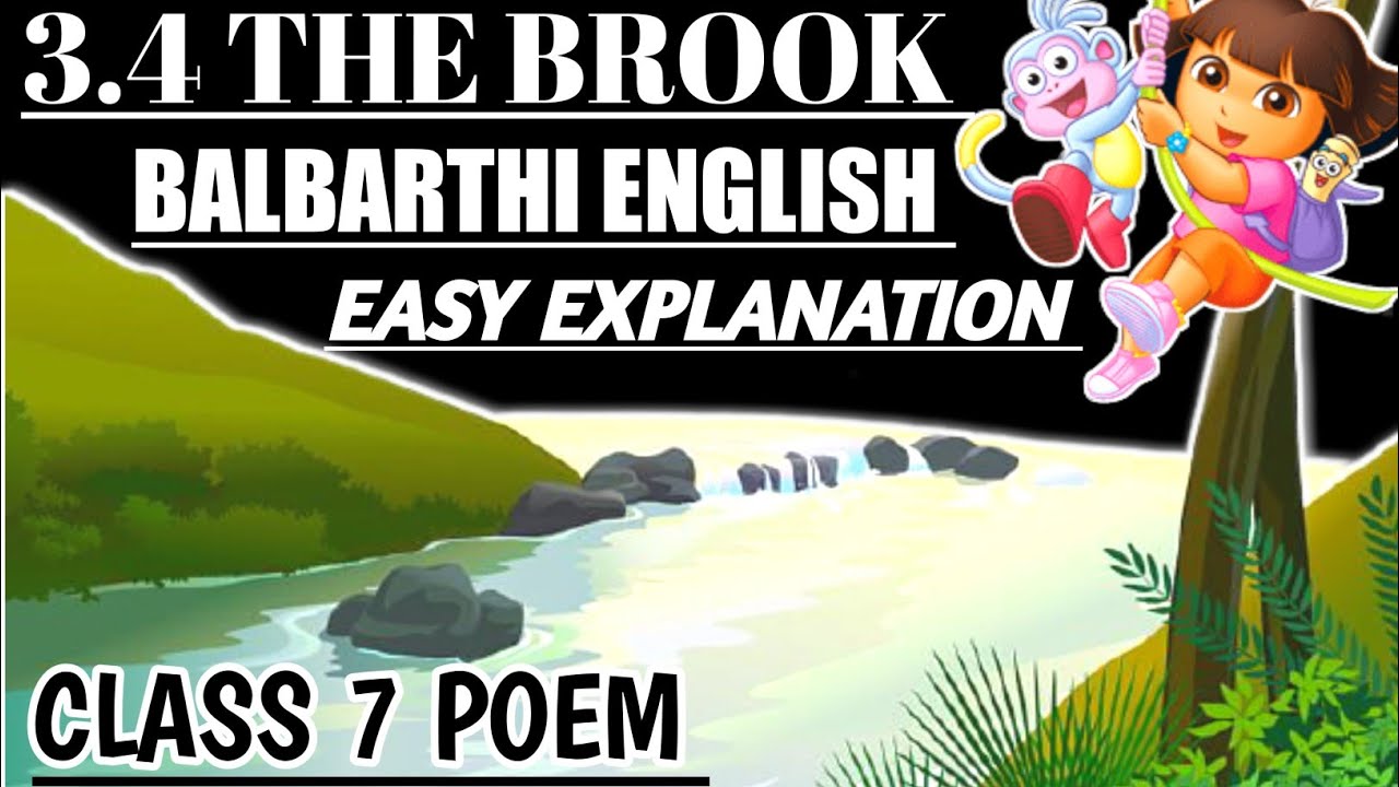 3.4 The brook class 7 poem balbarthi english textbook poem | shekhar ...