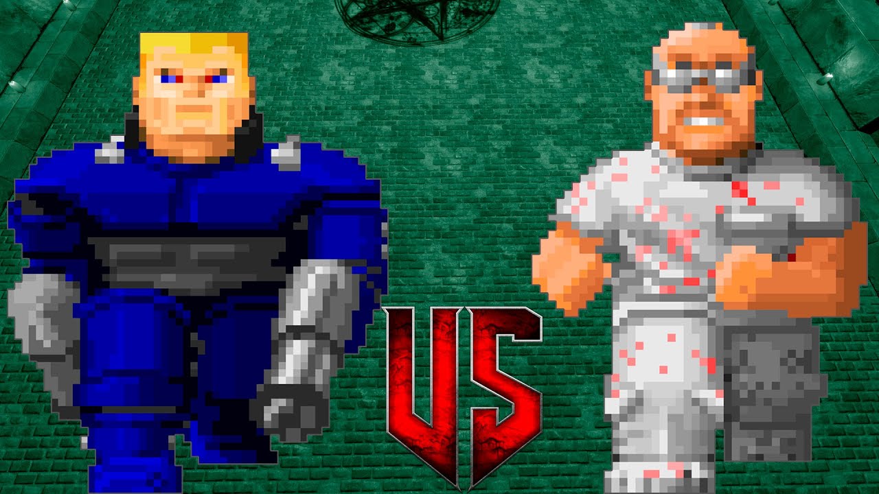 Hans Grösse vs Doctor Schabbs - Wolfenstein 3D : Monster Infighting ...