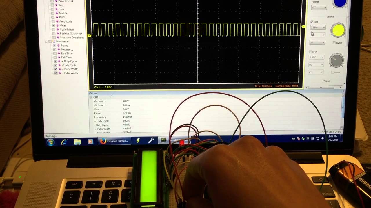 arduino PWM 50-150hz - YouTube