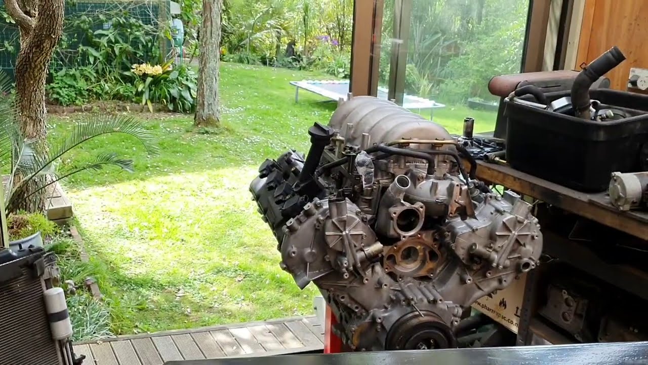 V8 D40 Navara engine swap - YouTube