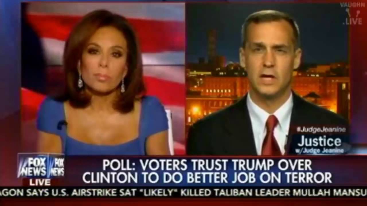 Justice w/ Judge Jeanine Opening Statement; May 21, 2016: Who will Keep ...