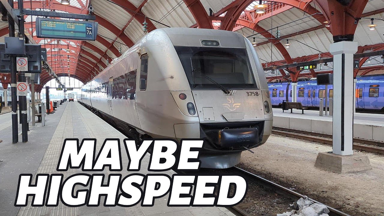 I RODE THIS X55 SEMI-HIGHSPEED TRAIN ALONG THE ØRESUND - YouTube