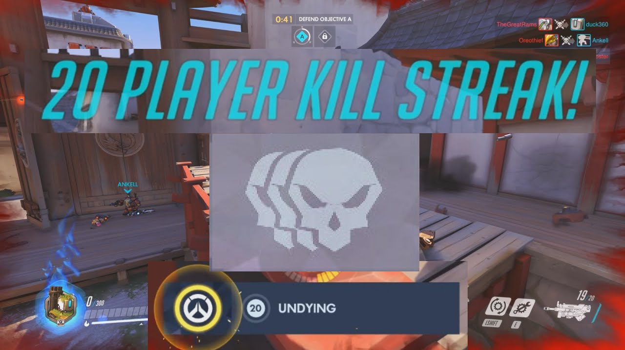 Overwatch 21 kill streak ~ Undying Achievement/Trophy - YouTube