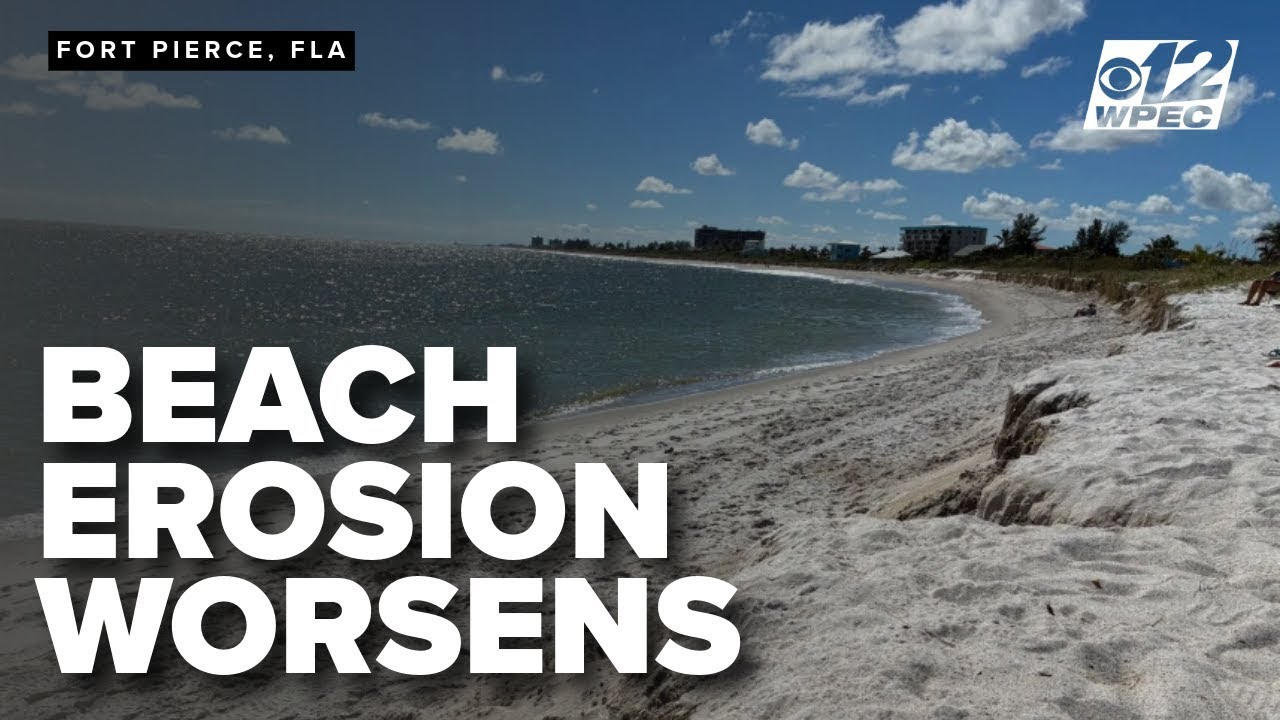 Beach erosion worsens in Fort Pierce with no immediate solution - YouTube