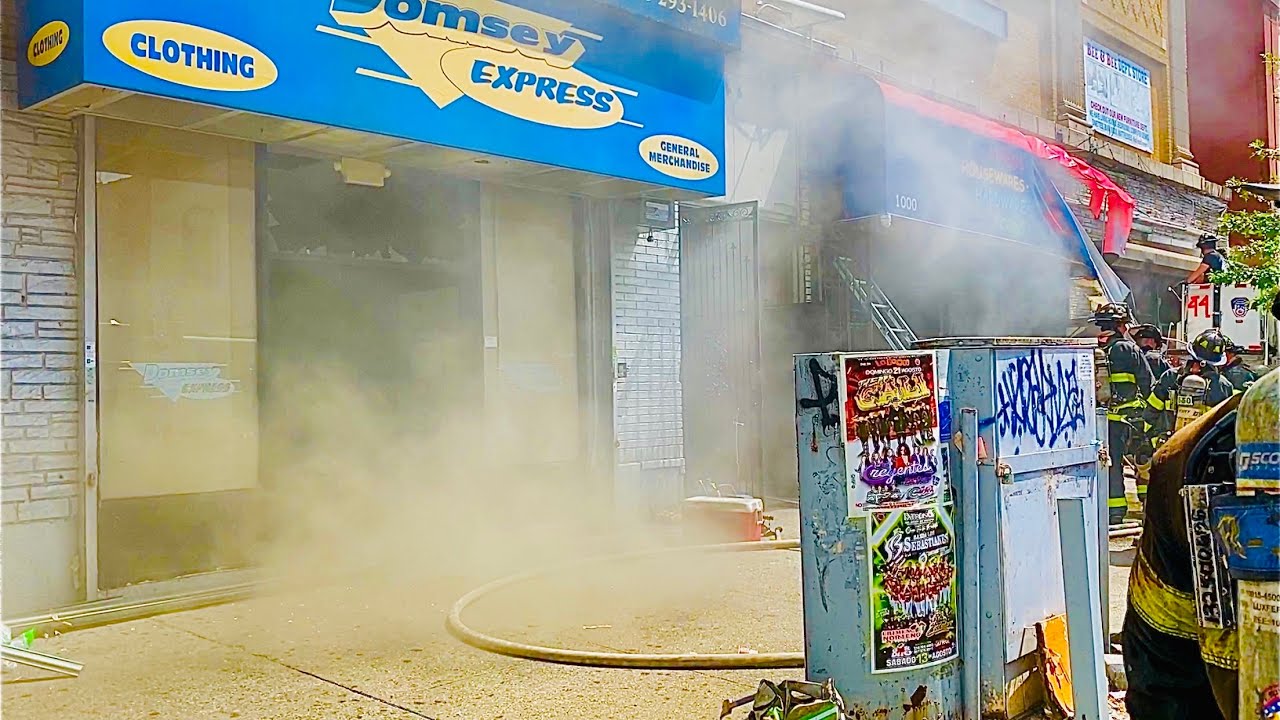 FDNY BOX 2397 - FDNY BATTLING A 10-75 COMMERCIAL FIRE ON MORRIS AVENUE ...