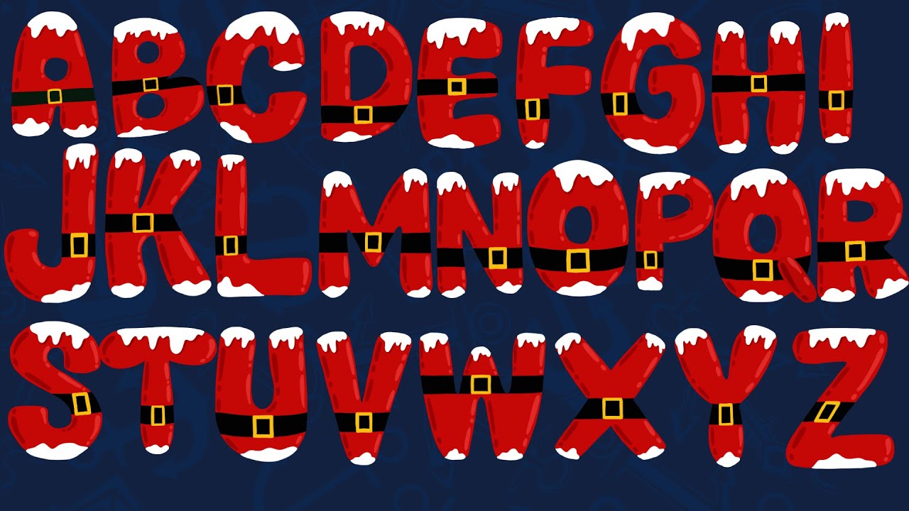 🎄 Christmas ABC Nursery Rhyme 🎅 | Learn the Alphabet A to Z | Festive ...