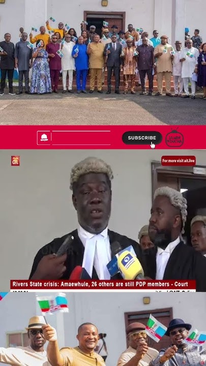 Rivers Court ruling on Amaewhule-led lawmakers: claimant vs. defendant. - YouTube