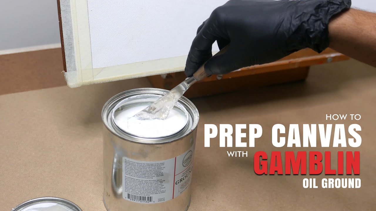 How to Apply Oil Ground on Canvas (Gamblin) - YouTube