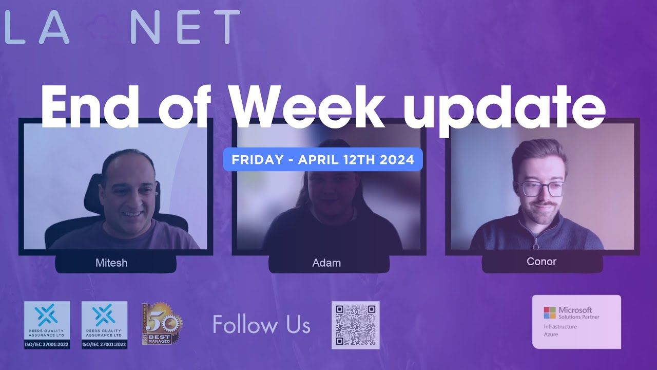 End of Week 12th April LA NET Update - YouTube
