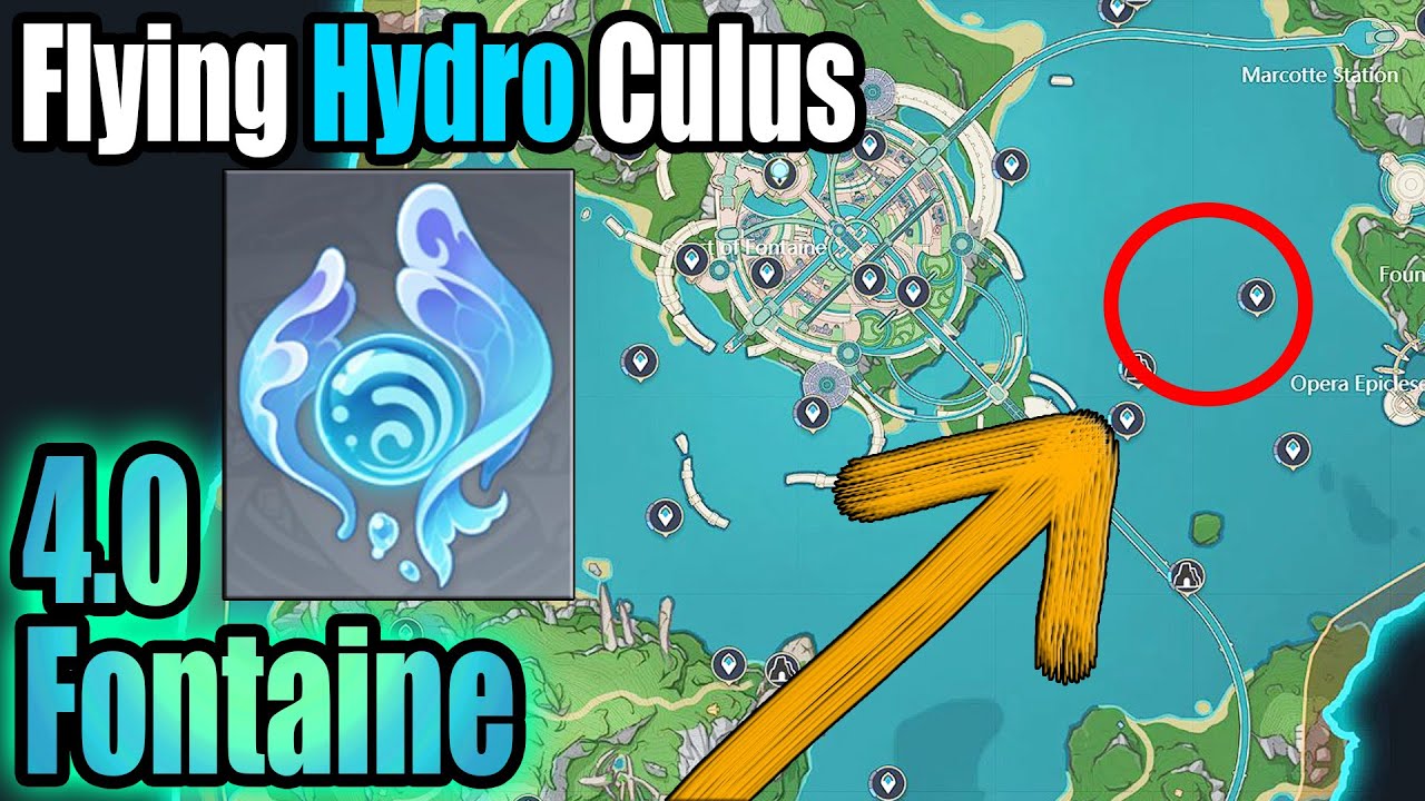 How To Get Hydroculus Above Sky | Fontaine 4.0 Genshin Impact - YouTube