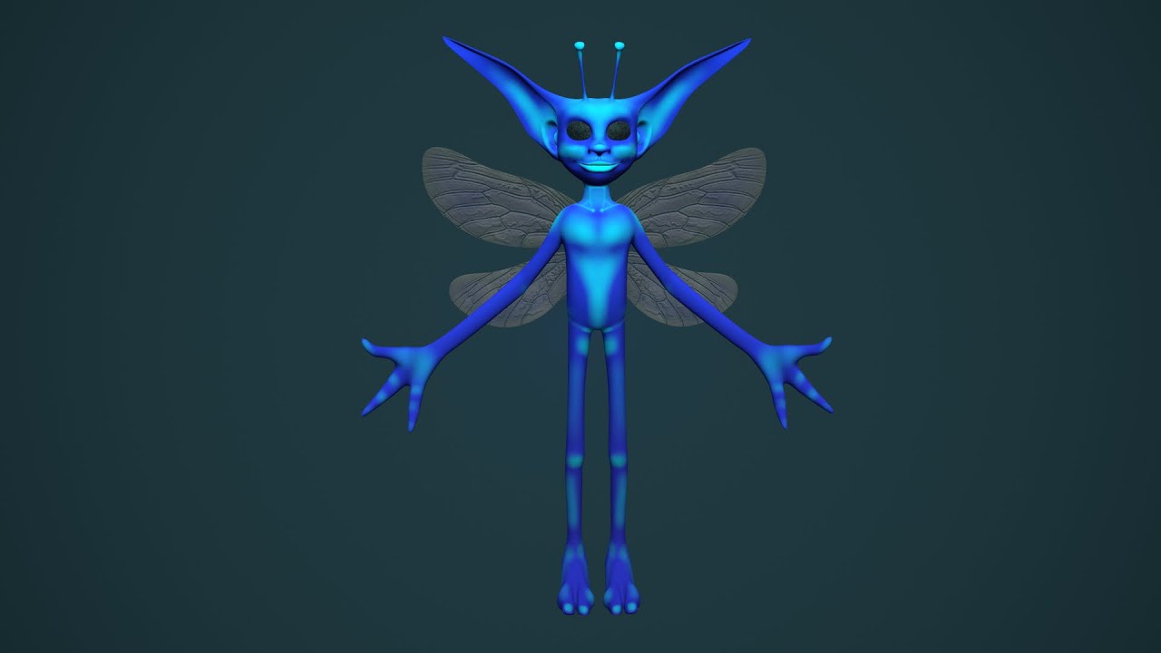 Cornish pixie-3D model - YouTube