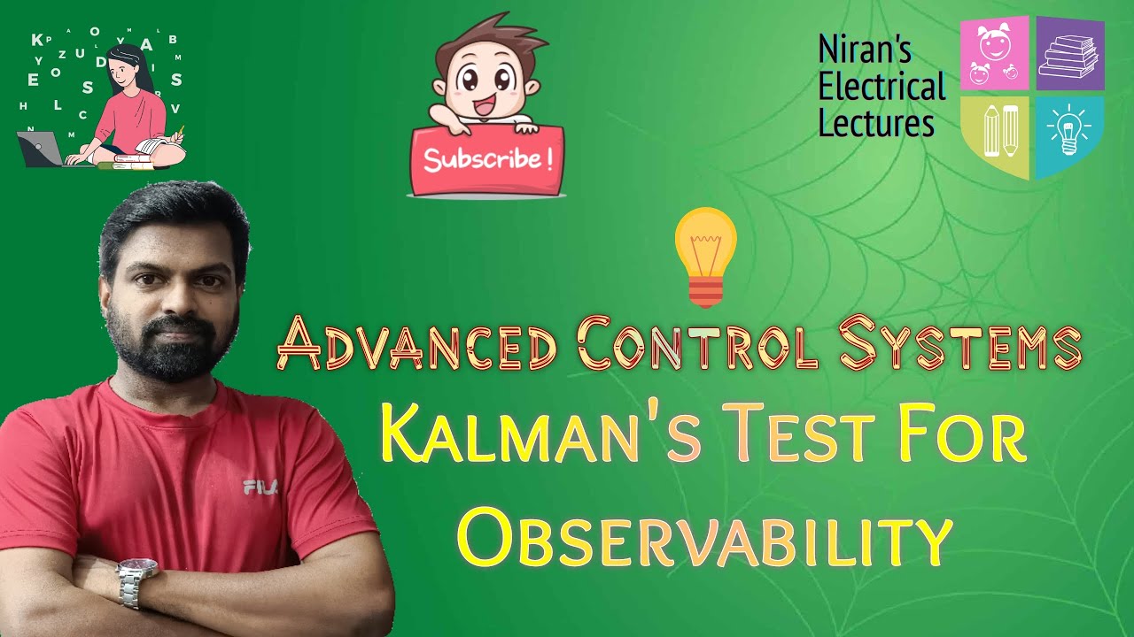 Kalman's Test For Observability | Advanced Control Systems - YouTube