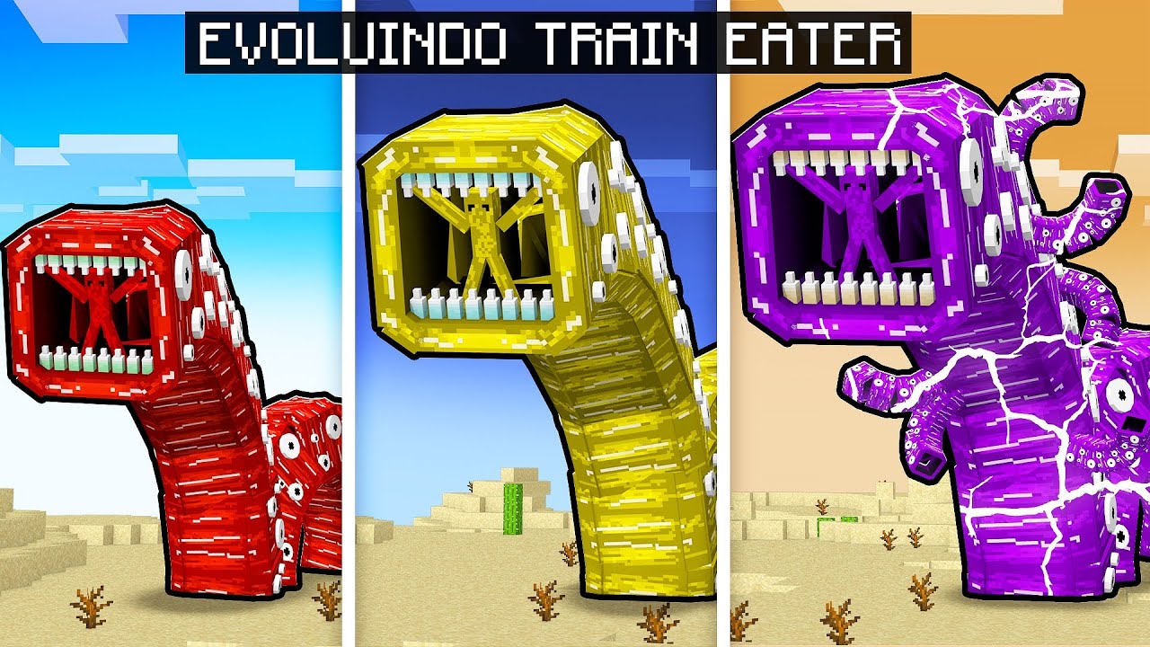 EVOLUINDO TRAIN EATER para TRAIN EATER DEUS no Minecraft! - YouTube