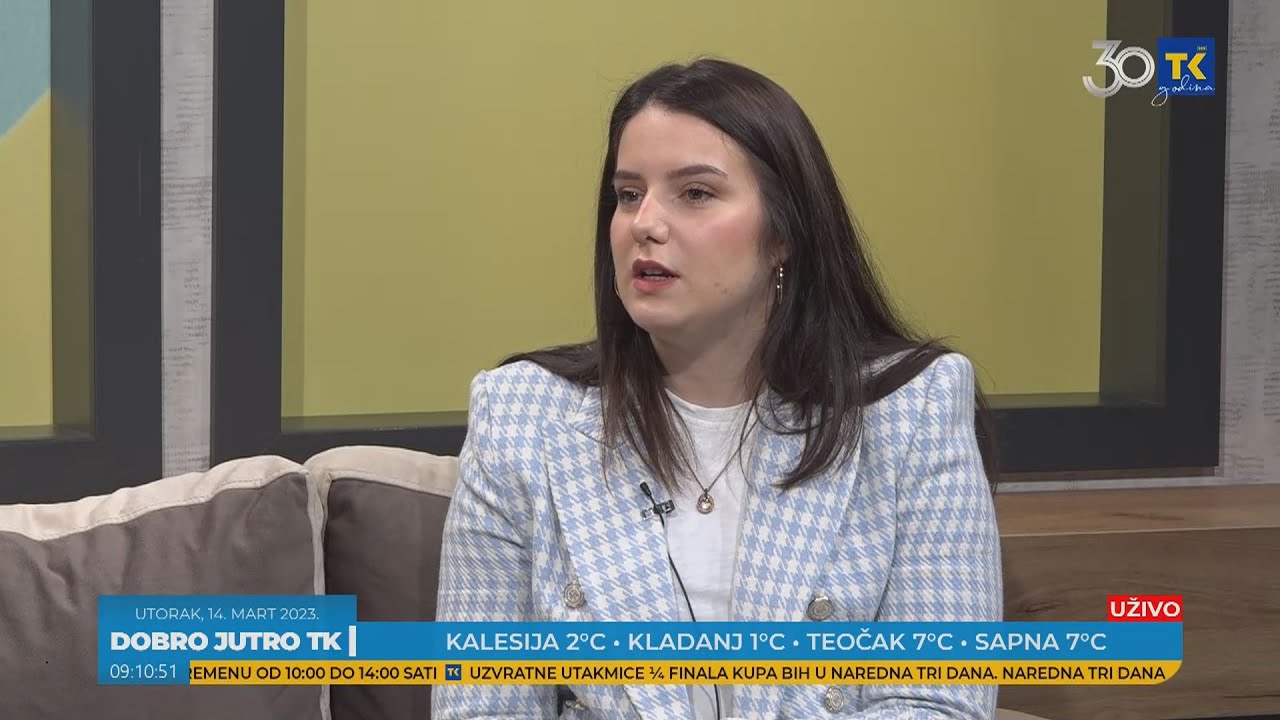 DOBRO JUTRO TK| Melisa Muratović student koordinator humanitarne akcije ...