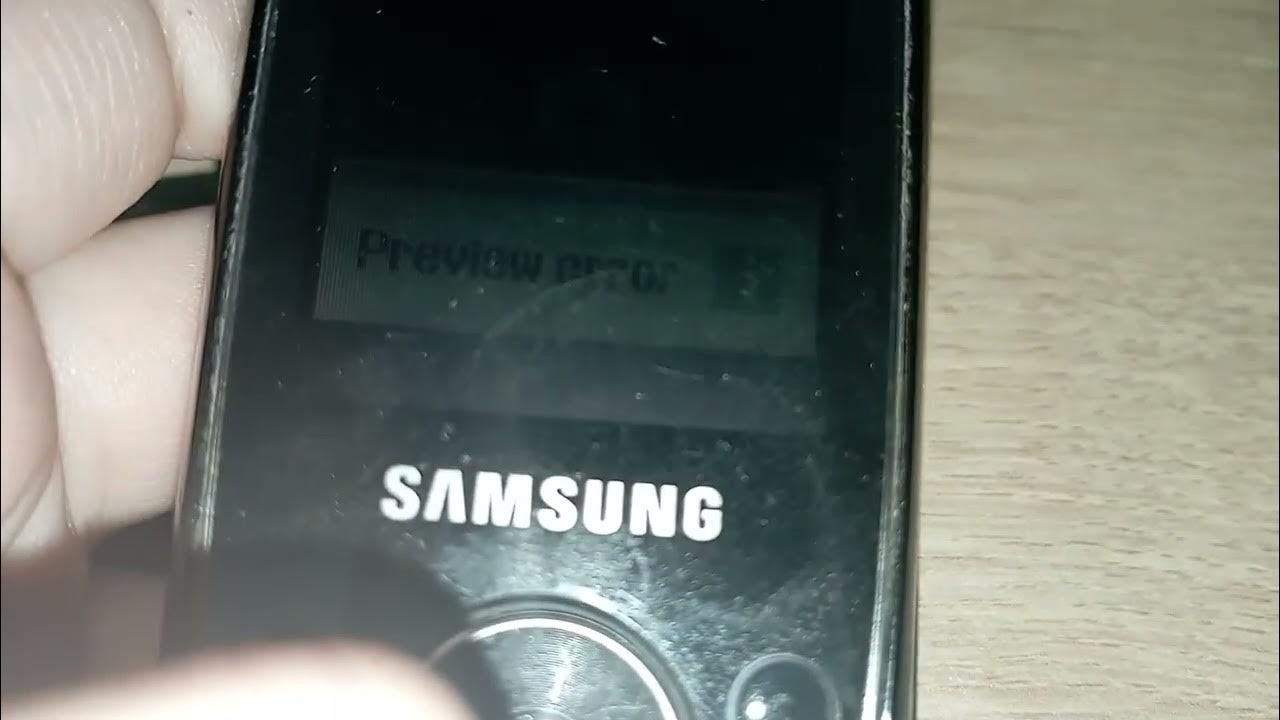 samsung sgh j700 preview error. idk if u can see it well :/ - YouTube