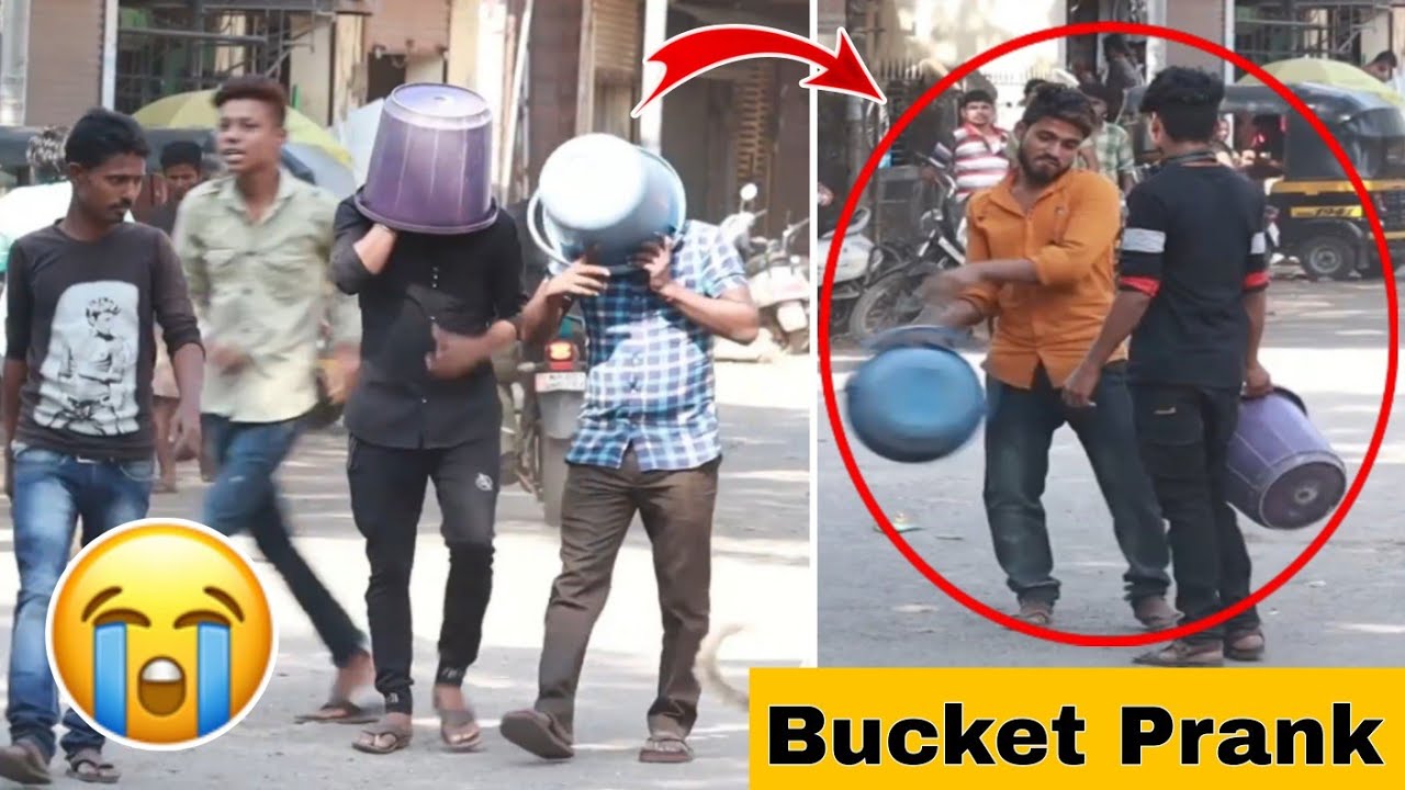 Throwing Bucket on Strangers Face 😱 || Epic Reaction || SandeepYouTv ...